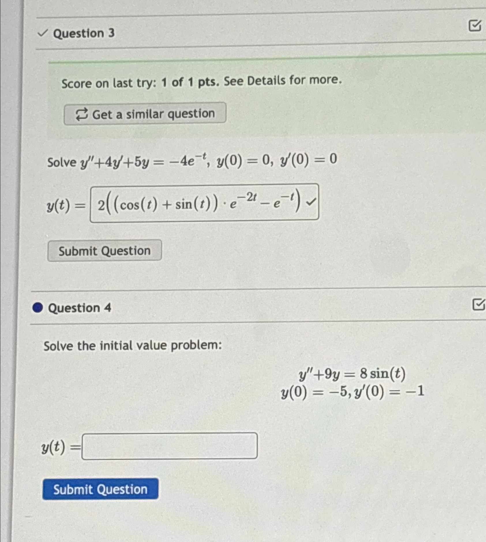 Solved Please, solve both question 3 ﻿and 4 ﻿using only | Chegg.com
