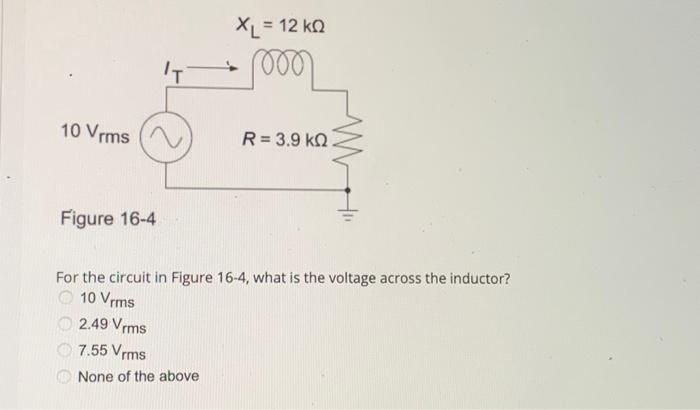 Solved For the circuit in Figure 16-4, what is the voltage | Chegg.com