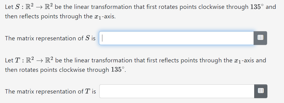 Solved Let S:R2→R2 ﻿be the linear transformation that first | Chegg.com