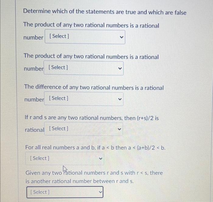 Solved Determine which of the statements are true and which | Chegg.com