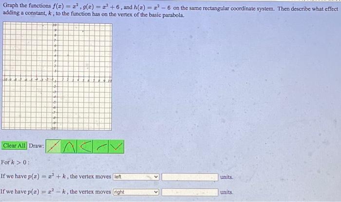 Solved Graph the functions f(x) = 2,93) = ? + 6, and h(x) = | Chegg.com