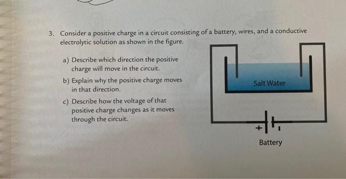 Solved Consider a positive charge in a circuit consisting of | Chegg.com