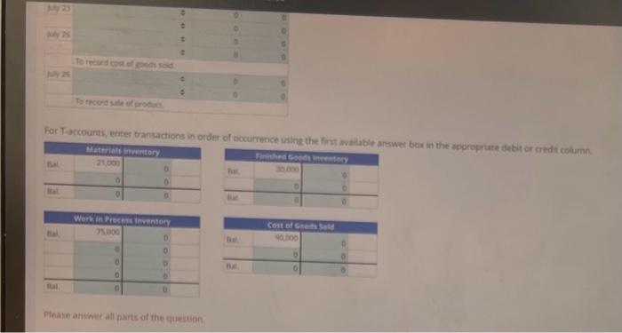 Solved lournal EntriesFor Taccourits, eriter transactions in | Chegg.com
