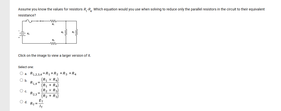 Solved Assume you know the values for resistors R1-R4. | Chegg.com