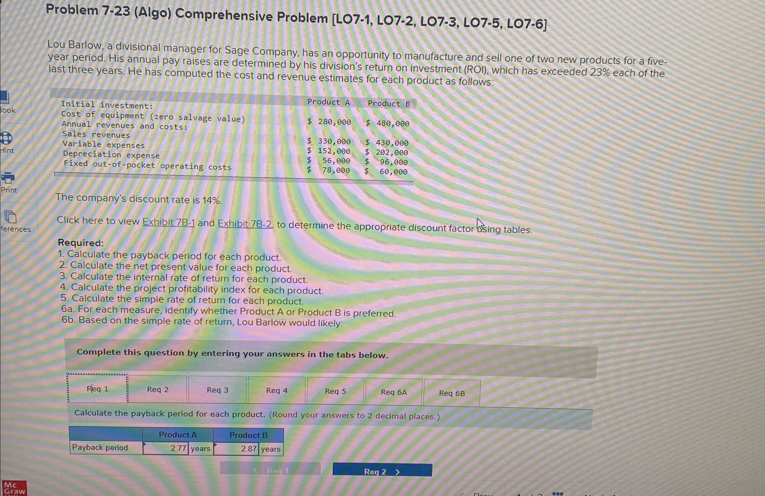 Solved Problem 7-23 (Algo) Comprehensive Problem [L07-1, | Chegg.com Solved Problem 7-23 (Algo) Comprehensive Problem [L07-1, | Chegg.com