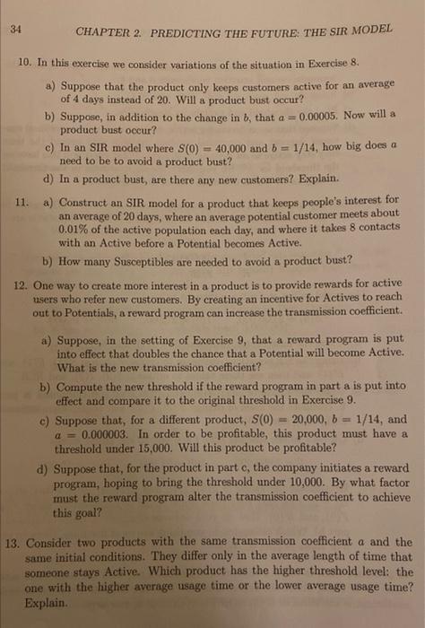 10. In this exercise we consider variations of the | Chegg.com