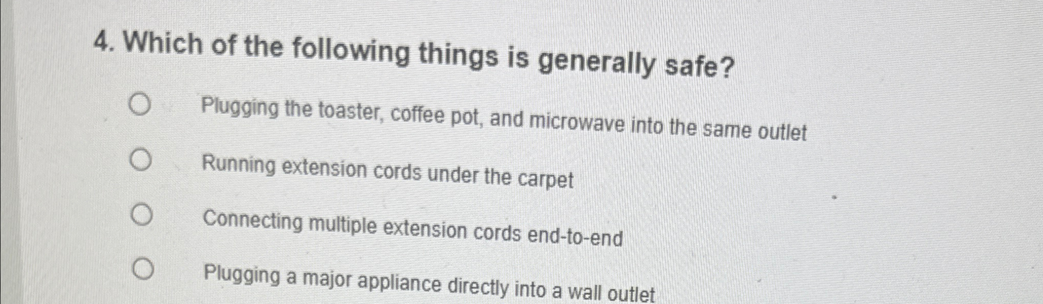 Solved Which of the following things is generally | Chegg.com