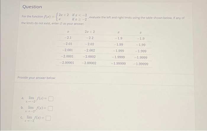 Solved For the function f(x)={2x+2x if x