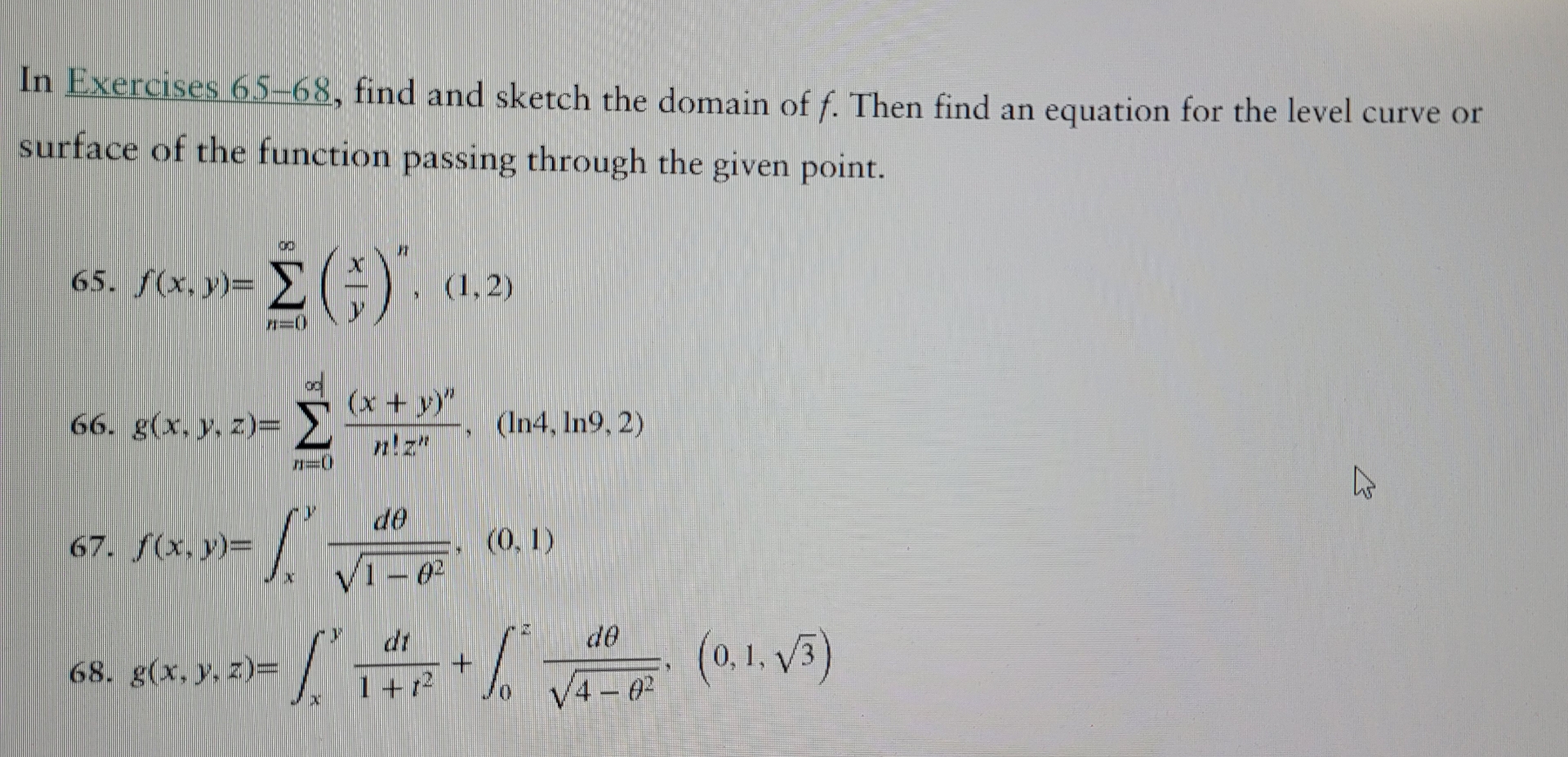 Solved In Exercises 65-68, ﻿find and sketch the domain of f. | Chegg.com
