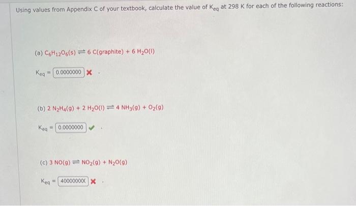 Using values from Appendix C of your textbook, | Chegg.com