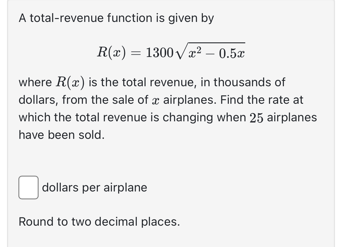 Solved A total-revenue function is given | Chegg.com