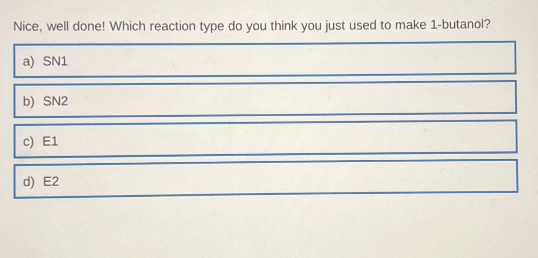 Solved Nice, well done! Which reaction type do you think you | Chegg.com