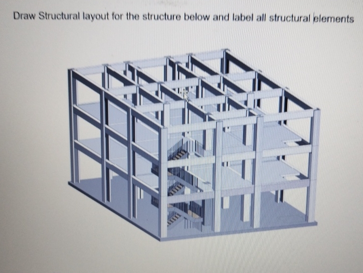 Solved Draw Structural layout for the structure below and | Chegg.com