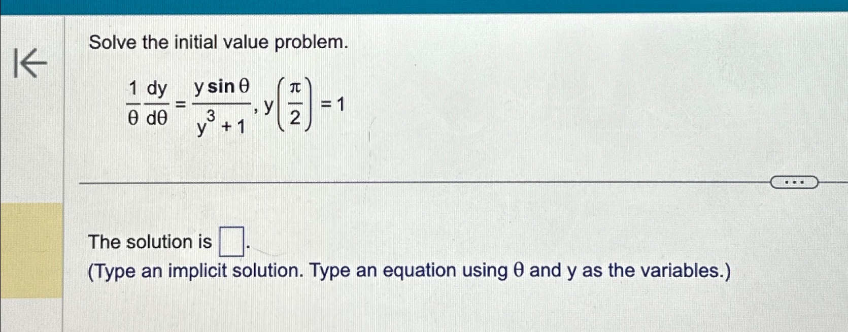 Solved Solve the initial value | Chegg.com