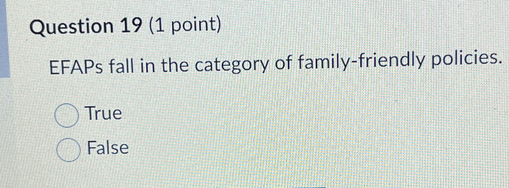 Solved Question 19 (1 point)EFAPs fall in the category of | Chegg.com Solved Question 19 (1 point)EFAPs fall in the category of | Chegg.com