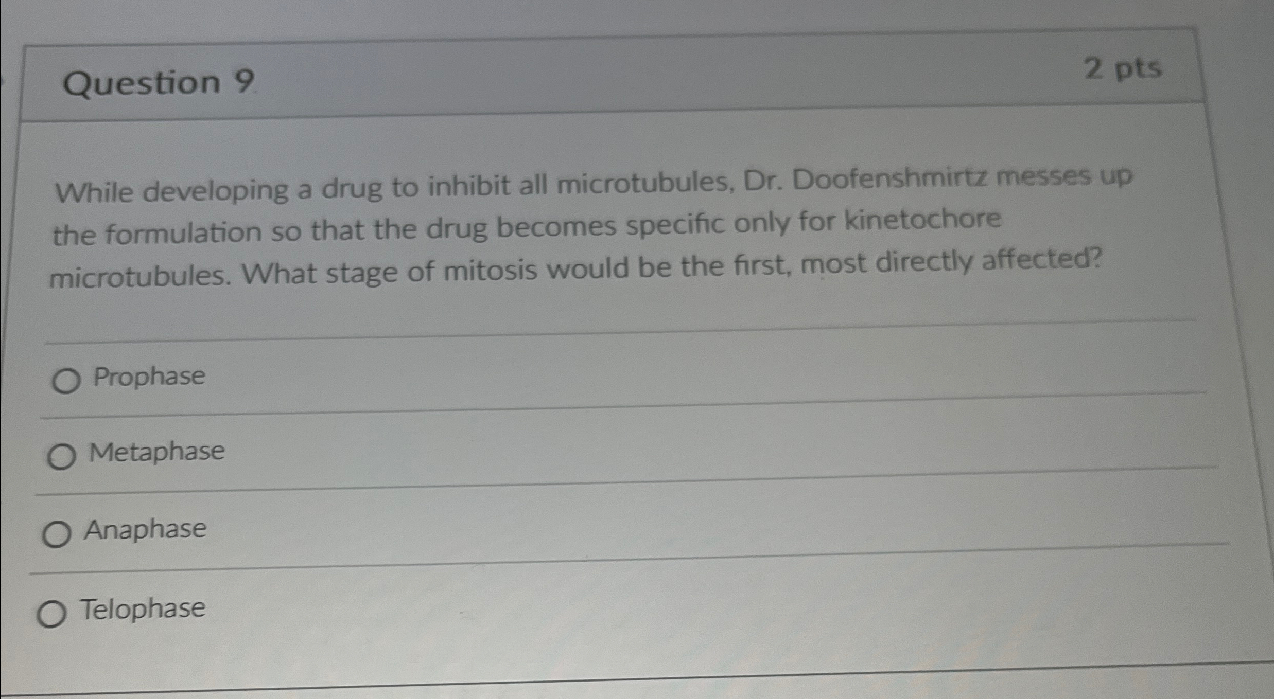 Solved Question 92 ﻿ptsWhile developing a drug to inhibit | Chegg.com