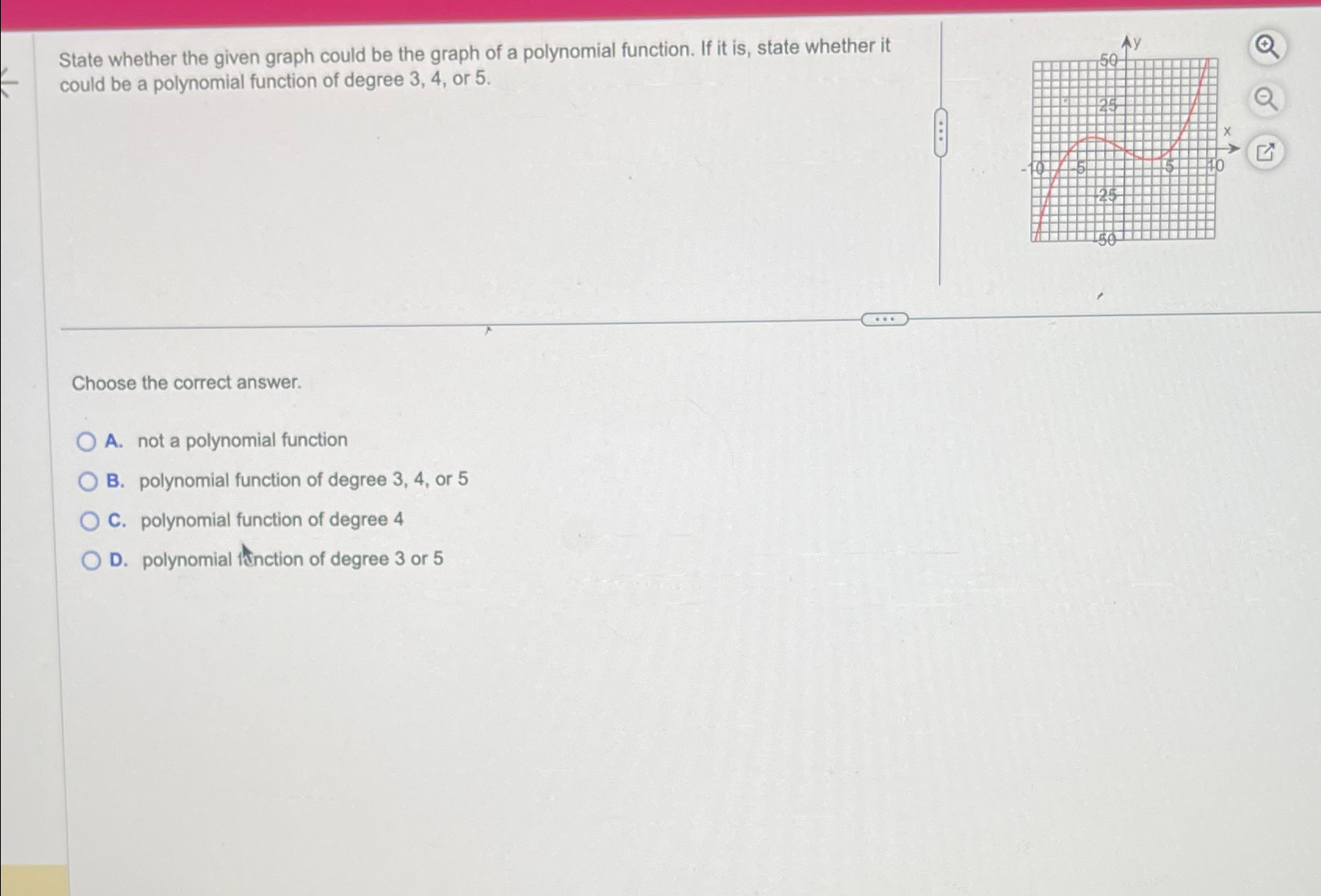 Solved State whether the given graph could be the graph of a | Chegg.com