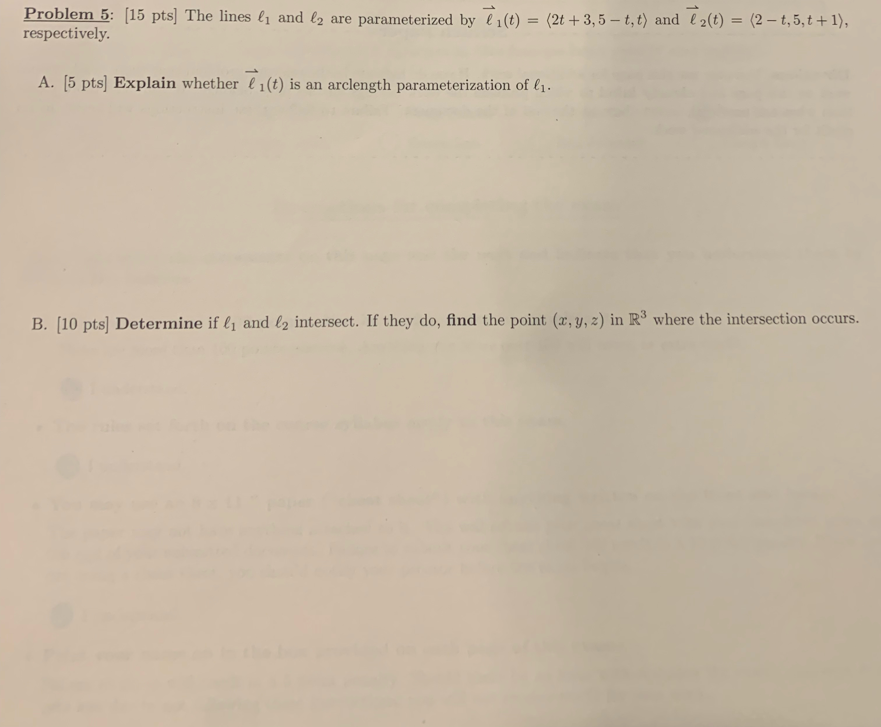 Solved Problem 5: [15 ﻿pts] ﻿The lines l1 ﻿and l2 ﻿are | Chegg.com