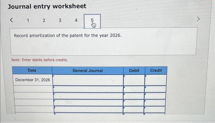 Solved Exercise 11−20 (Static) Patent amortization; patent | Chegg.com