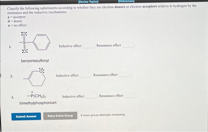 Solved [Review Toples) (References) Classify the following | Chegg.com