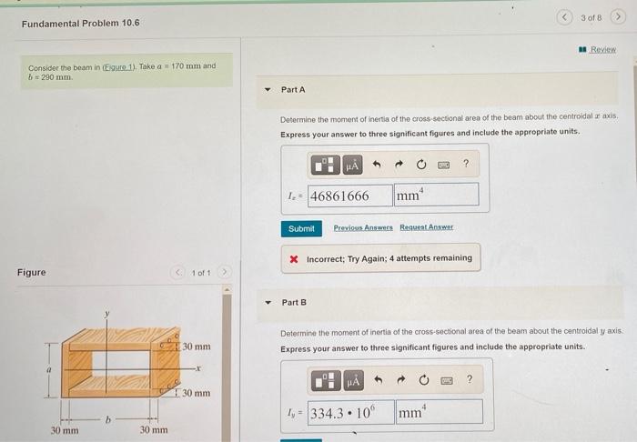 Solved 3 of 8 Fundamental Problem 10.6 A Review Consider the | Chegg.com Solved 3 of 8 Fundamental Problem 10.6 A Review Consider the | Chegg.com
