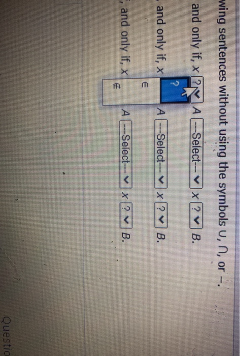 Complete the following sentences without using the | Chegg.com