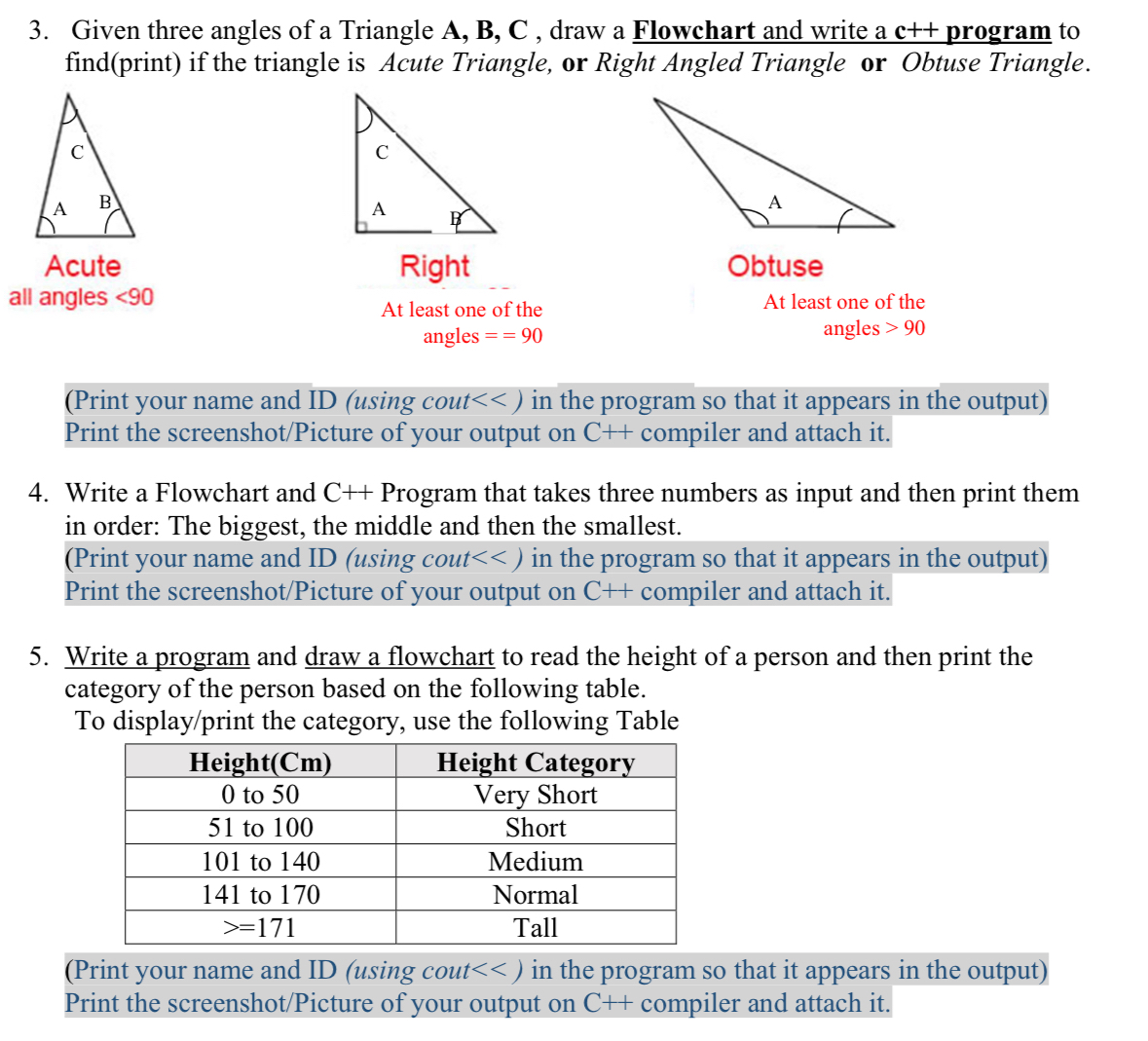 Solved Given three angles of a Triangle A, ﻿B, ﻿C , ﻿draw a | Chegg.com