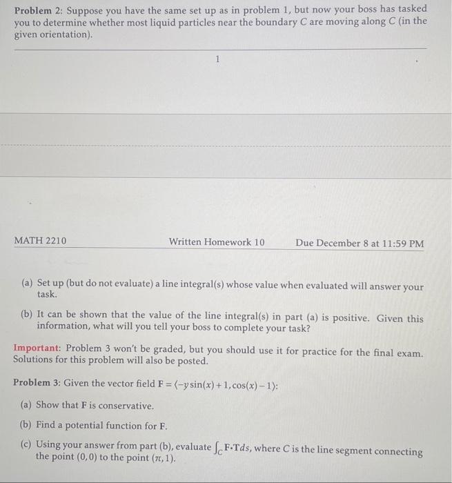 Solved Problem 1: Suppose that you are working for an | Chegg.com