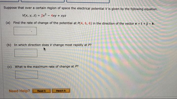 Solved Suppose that over a certain region of space the | Chegg.com