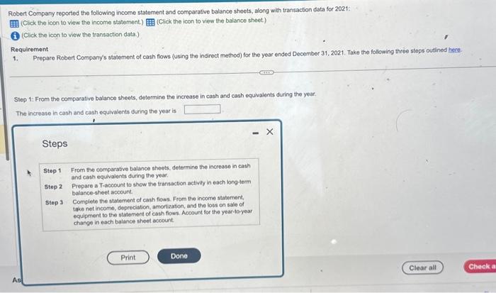 Solved Robert Company reported the following income | Chegg.com