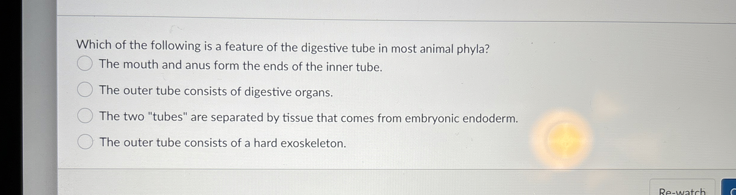 Which of the following is a feature of the digestive | Chegg.com