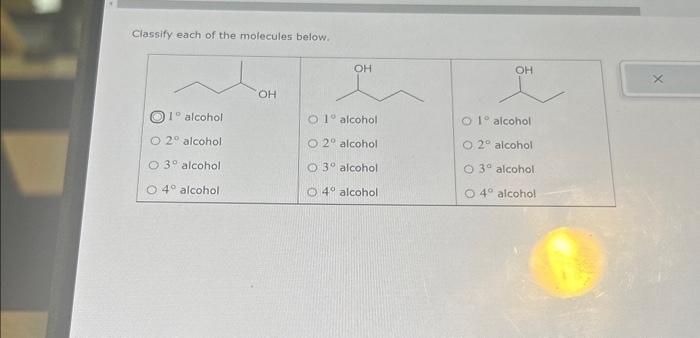 Solved Classify each of the molecules below. | Chegg.com
