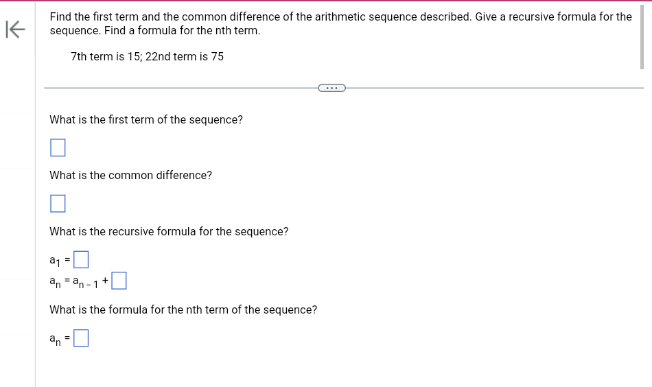 Solved Find the first term and the common difference of the | Chegg.com