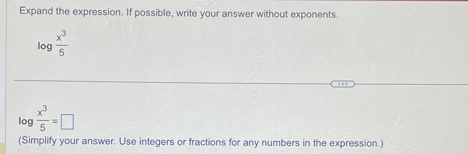 Solved Expand the expression. If possible, write your answer | Chegg.com