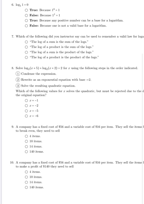 Solved 1. - 00 O False: Because any number divided by zero | Chegg.com