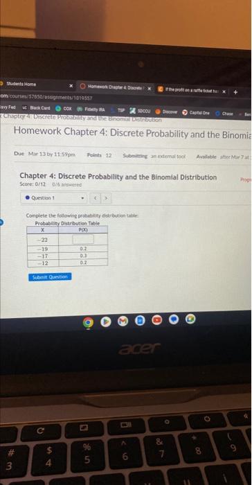 Solved Chapter 4: Discrete Probability and the Binomial | Chegg.com