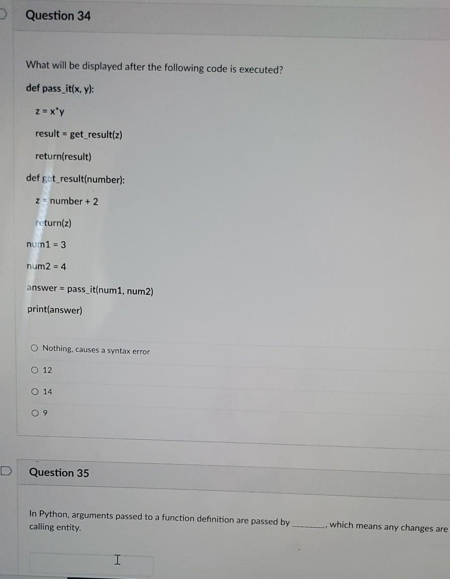Solved What Will Be The Output After The Following Code Is
