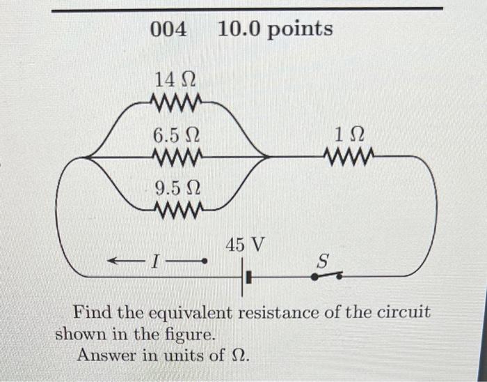 Solved Find the equivalent resistance of the circuit shown | Chegg.com
