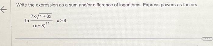 Solved Write the expression as a sum and/or difference of | Chegg.com