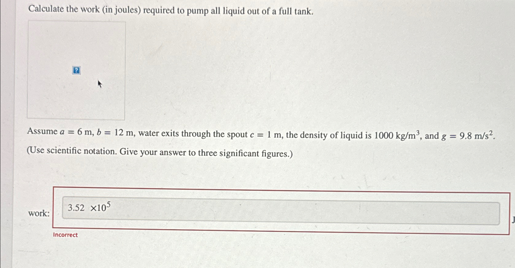 Solved Calculate the work (in joules) ﻿required to pump all | Chegg.com