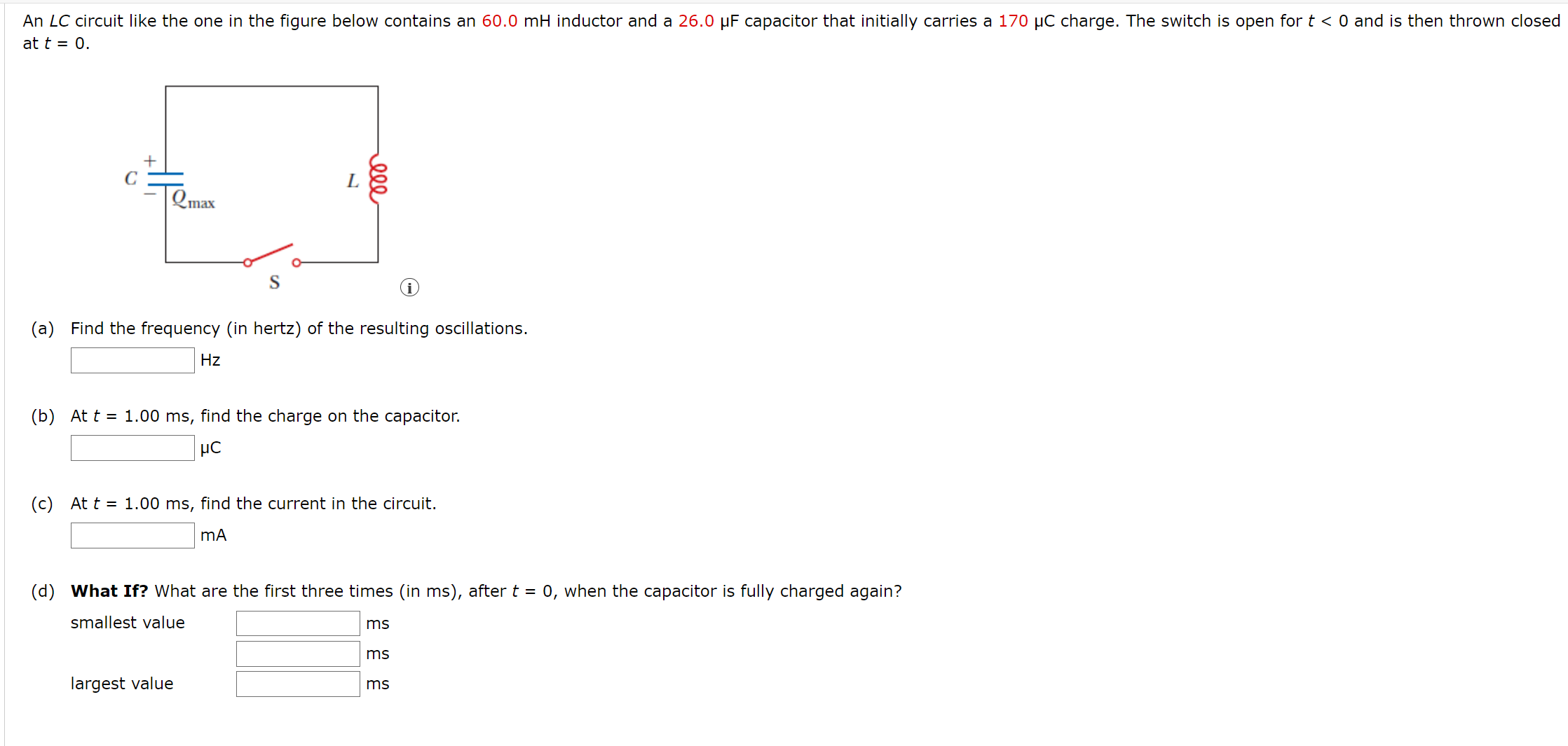 Solved An ??C ﻿circuit like the one in the figure below | Chegg.com