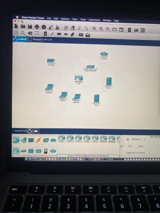 Solved Part I: Configure the Network1. The three laptops in | Chegg.com