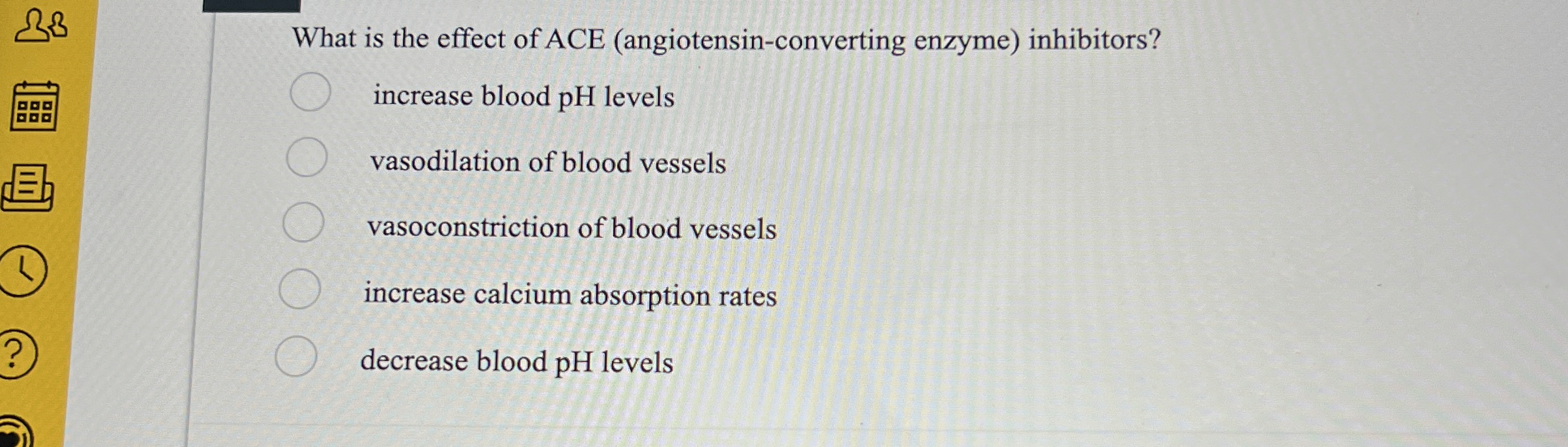 Solved What is the effect of ACE (angiotensin-converting | Chegg.com