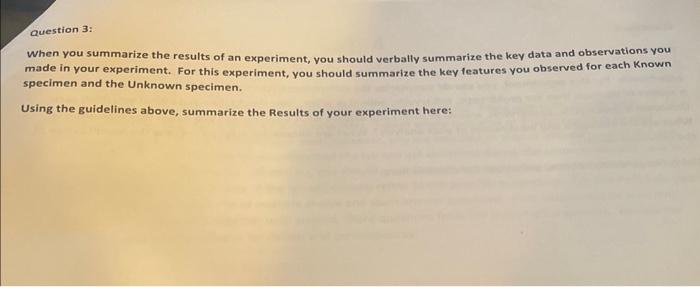 Solved using the guidelines above, summarize the results of | Chegg.com
