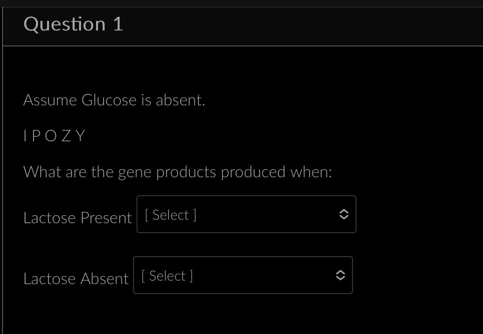 Solved Question 1Assume Glucose is absent.IPOZYWhat are the | Chegg.com Solved Question 1Assume Glucose is absent.IPOZYWhat are the | Chegg.com
