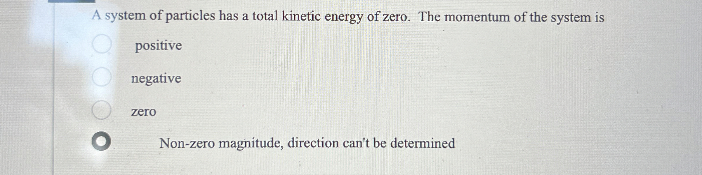 Solved A system of particles has a total kinetic energy of | Chegg.com
