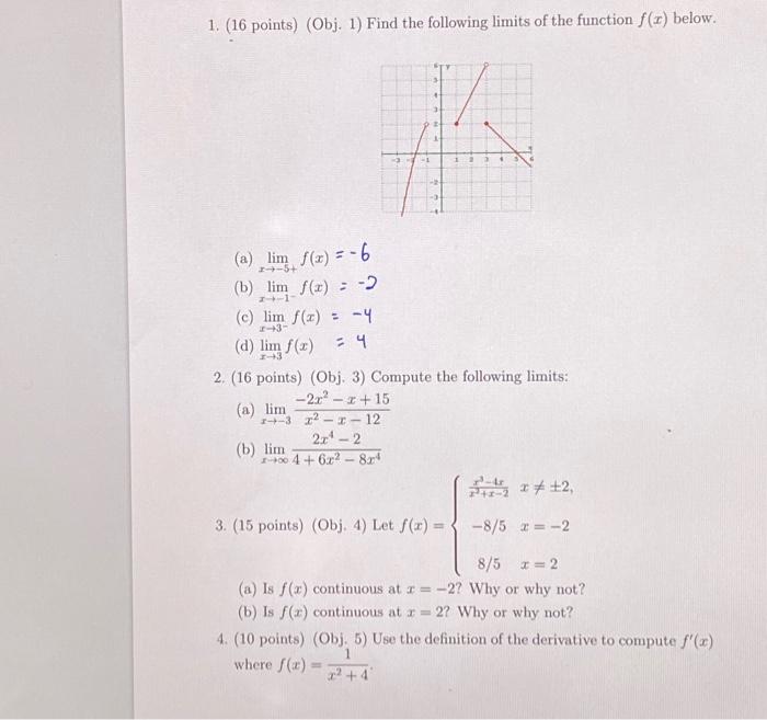 Solved dy dx 5. (Obj. 6) Find DO NOT SIMPLIFY! 6 (a) (6 | Chegg.com