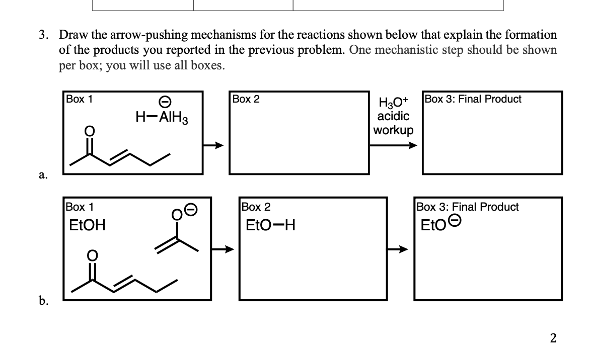 Solved Draw the arrow-pushing mechanisms for the reactions | Chegg.com