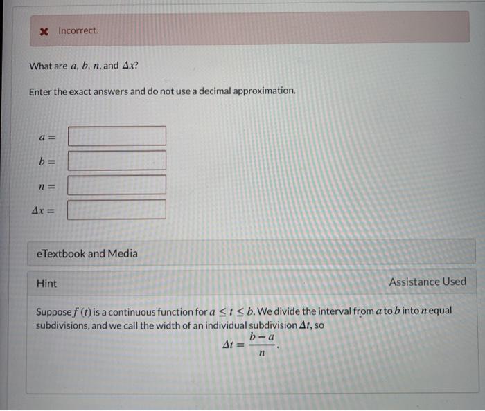Solved The figure below shows a Riemann sum approximation | Chegg.com