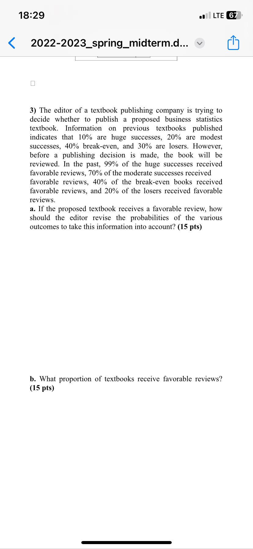 Solved 18:29672022-2023_spring_midterm.d...The editor of a | Chegg.com